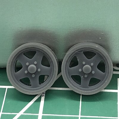 2) 3D Printed Motor Wheel FLY 70’s Pro Stock FRT WHEELS 1/24 LBR Model ...