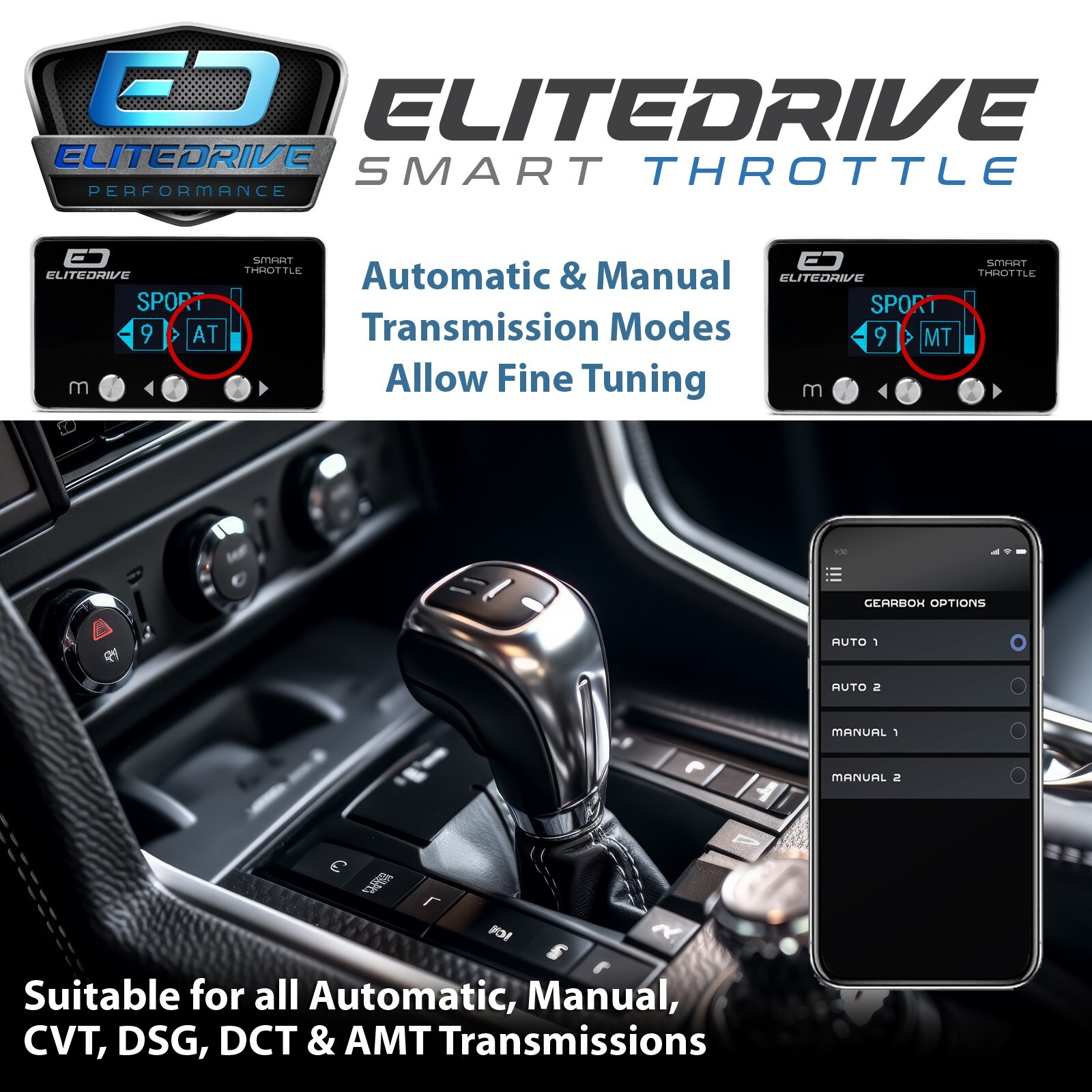 EliteDrive Smart Throttle Controller Fits Audi A1 2010 - 2023 - 10 ...