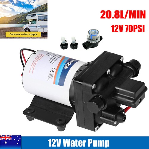 12V Caravan Water Pump High Pressure Self-priming rv Camping Boat 70PSI ...