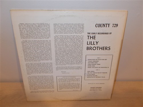The Lilly Brothers & Don Stover . Early Recordings LP | eBay