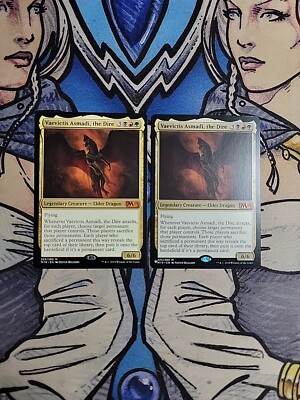 2x Vaevictis Asmadi, the Dire - NM/M Mixed Sets M19 The List MTG Magic ...