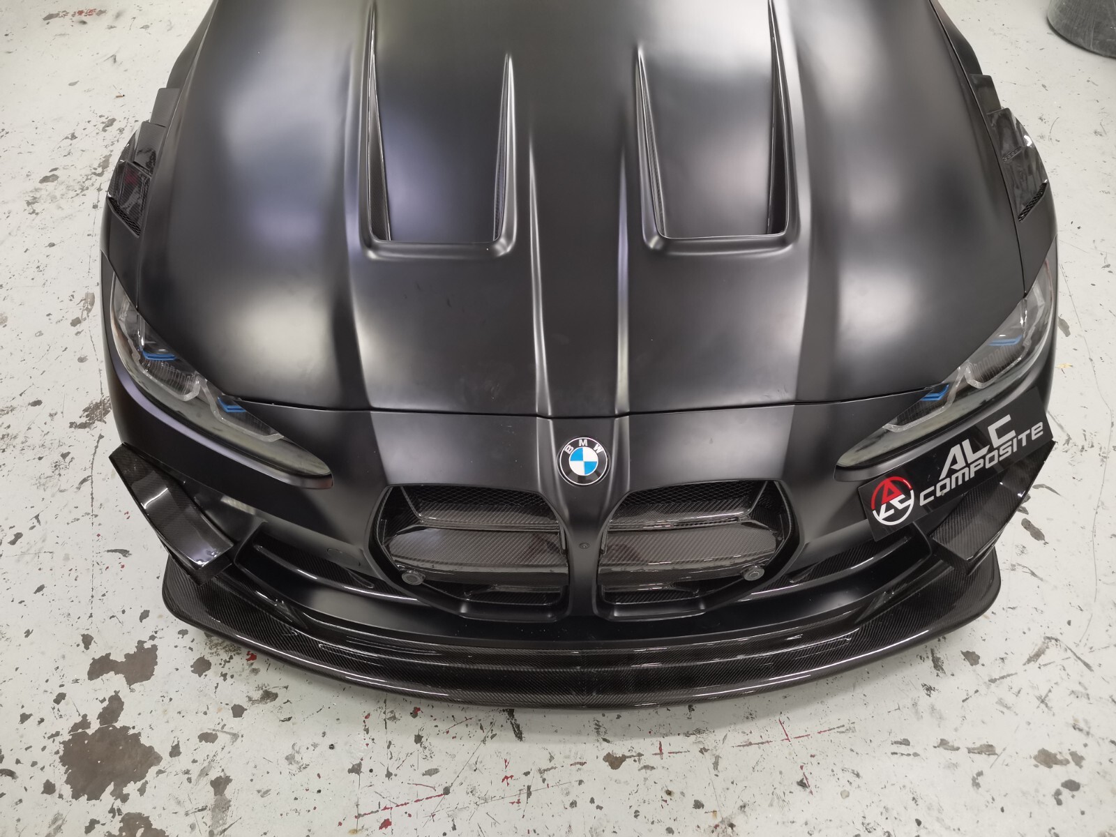 FIT FOR BMW DRY CARBON FRONT LIP W undertray diffuser G80/G82/G83 M4 M3 ...