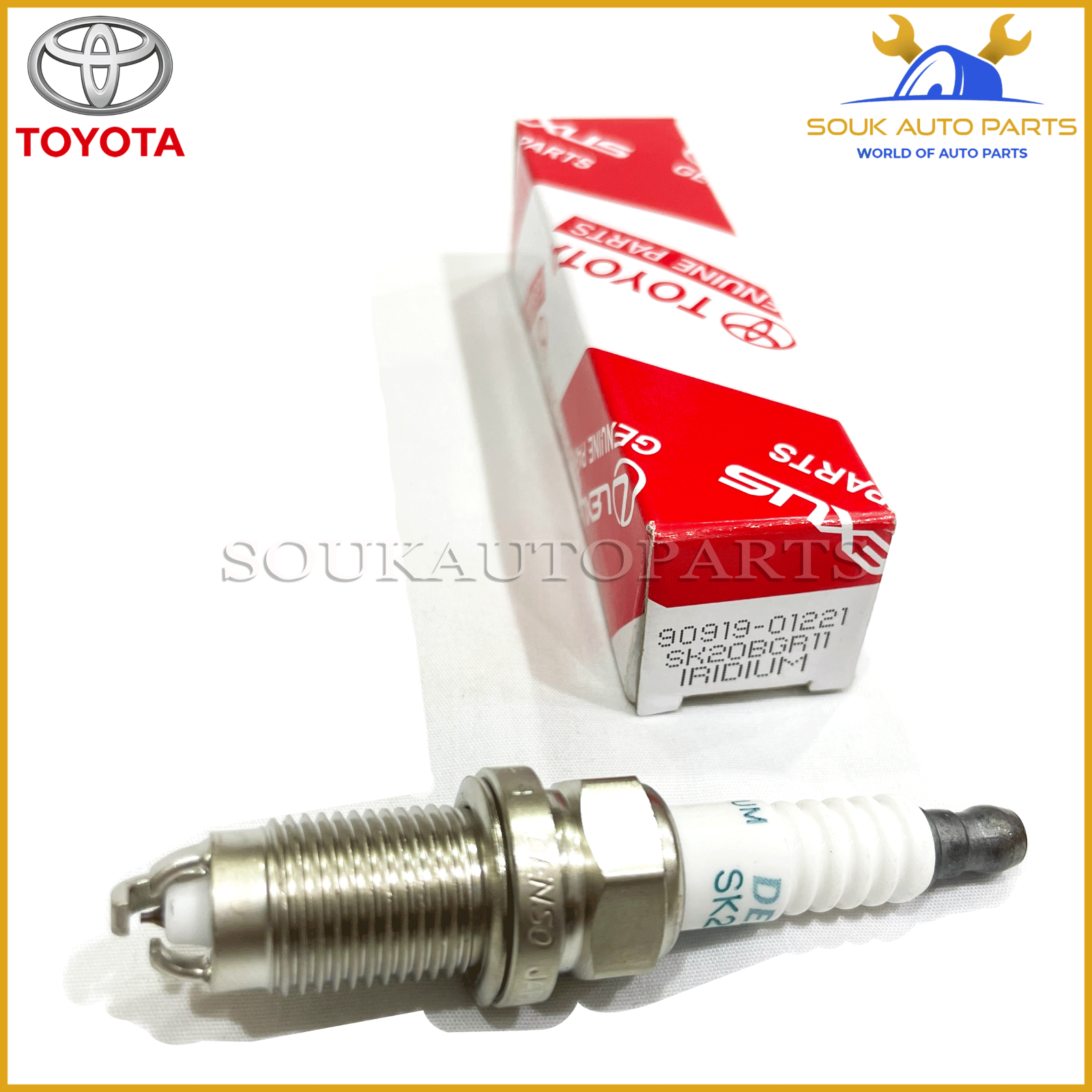90919-01221 Genuine Toyota SPARK PLUG SET OF 4 Pcs DENSO SK20BGR11 ...