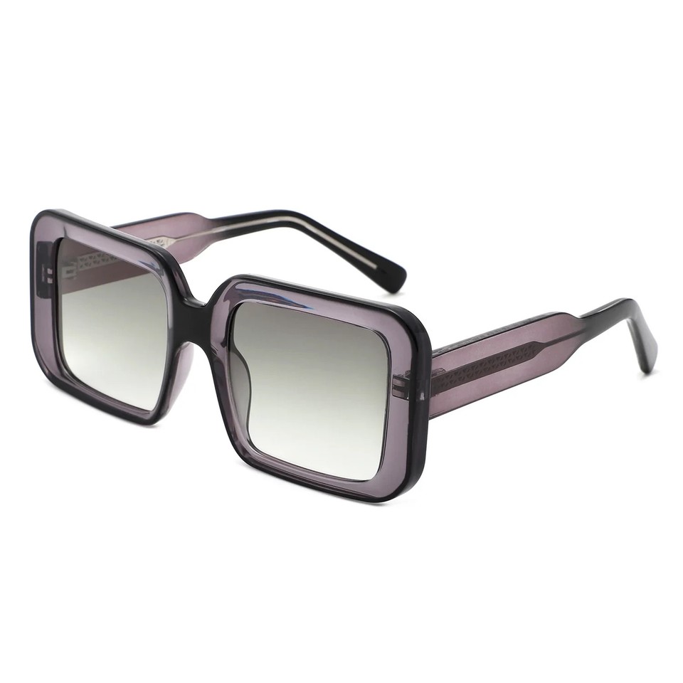 Oversize Fashion Square Flat Top Polarized Women Sunglasses UV ...