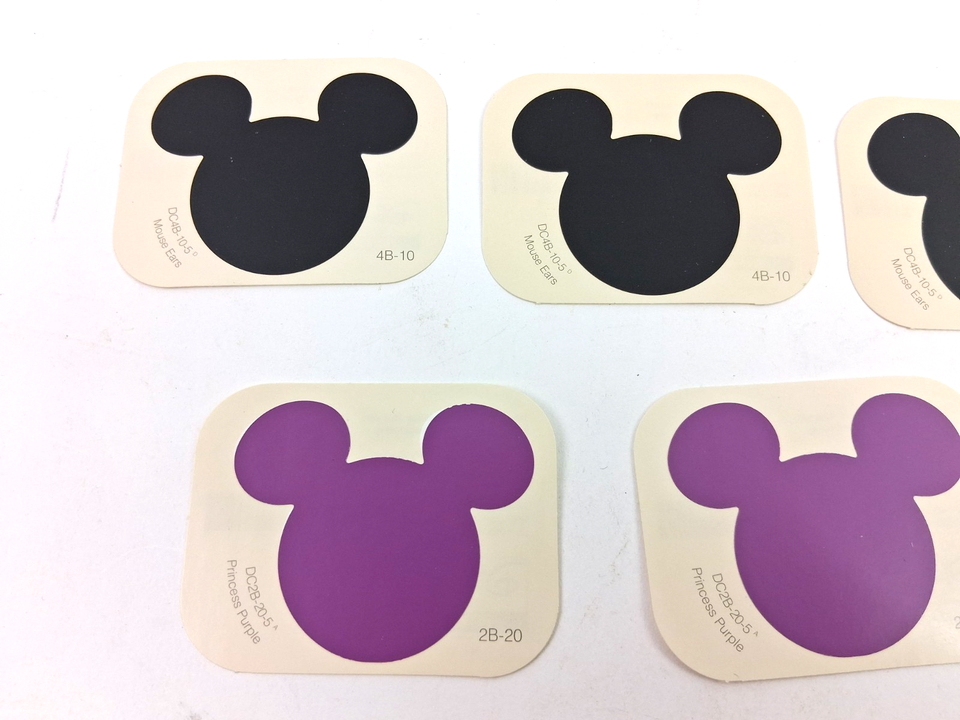 7 Mickey Mouse Ears Swatches Disney Color Paint Sample Lot Behr Junk ...