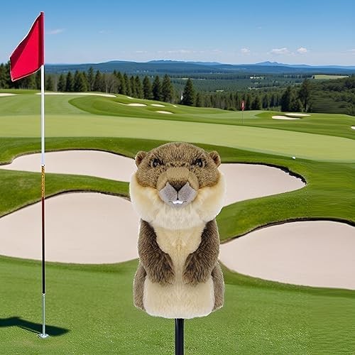 Funny Golf Club Head Covers - Groundhog & Gopher Plush Animal Driver ...