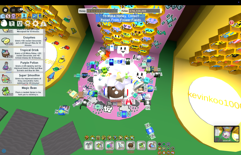 47 BEES LEVEL 12 HIVE DIAMOND MASK | BEE SWARM SIMULATOR ACCOUNT ...