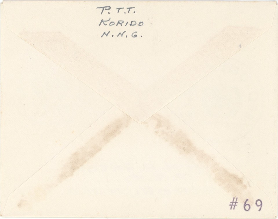 Netherlands New Guinea 1c Bird Cover UNTEA Biak Cancel To Seroei | eBay