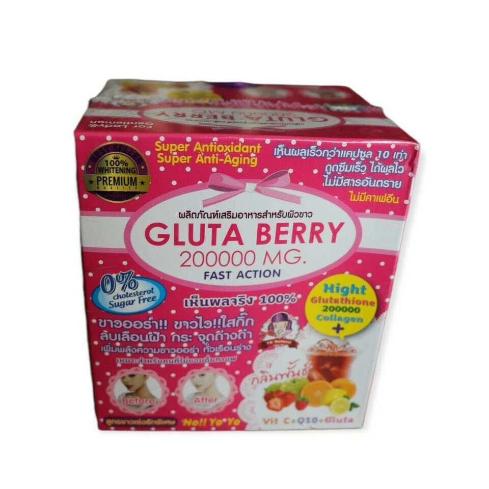 Gluta Berry 200000 mg Drink PUNCH Reduce freckles Whitening Skin x3 | eBay