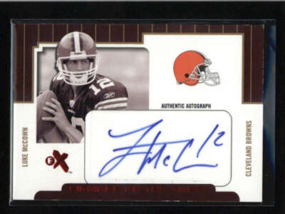 LUKE McCOWN 2004 FLEER EX E-XZ SIGNINGS OF THE TIMES AUTOGRAPH AUTO ...