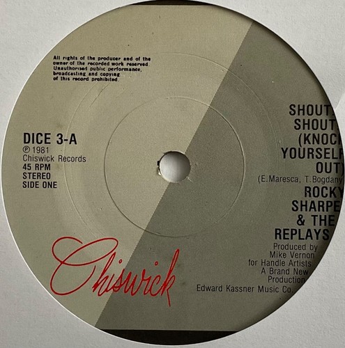 Rocky Sharpe & The Replays - Shout Shout Shout - 7” Vinyl Single | eBay