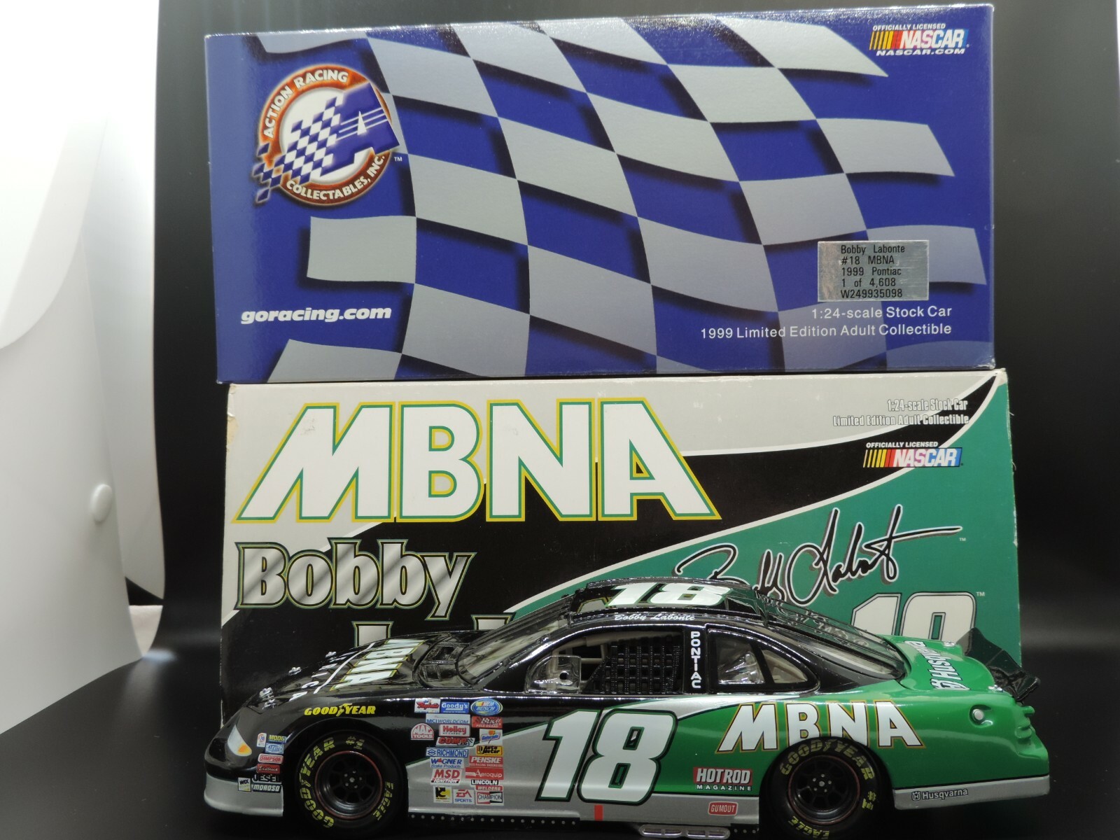 Bobby Labonte #18 MBNA Pontiac 1999 Action Elite 1:24 | eBay