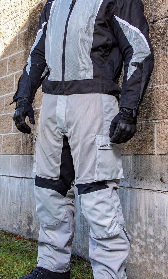 Joe Rocket Free Flyt Mens Textile Motorcycle Overpants Gray/Black | eBay