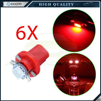 6pcs Instrument Panel light 1.2W Bulbs For Mercedes R129 W140 W170 W202 ...