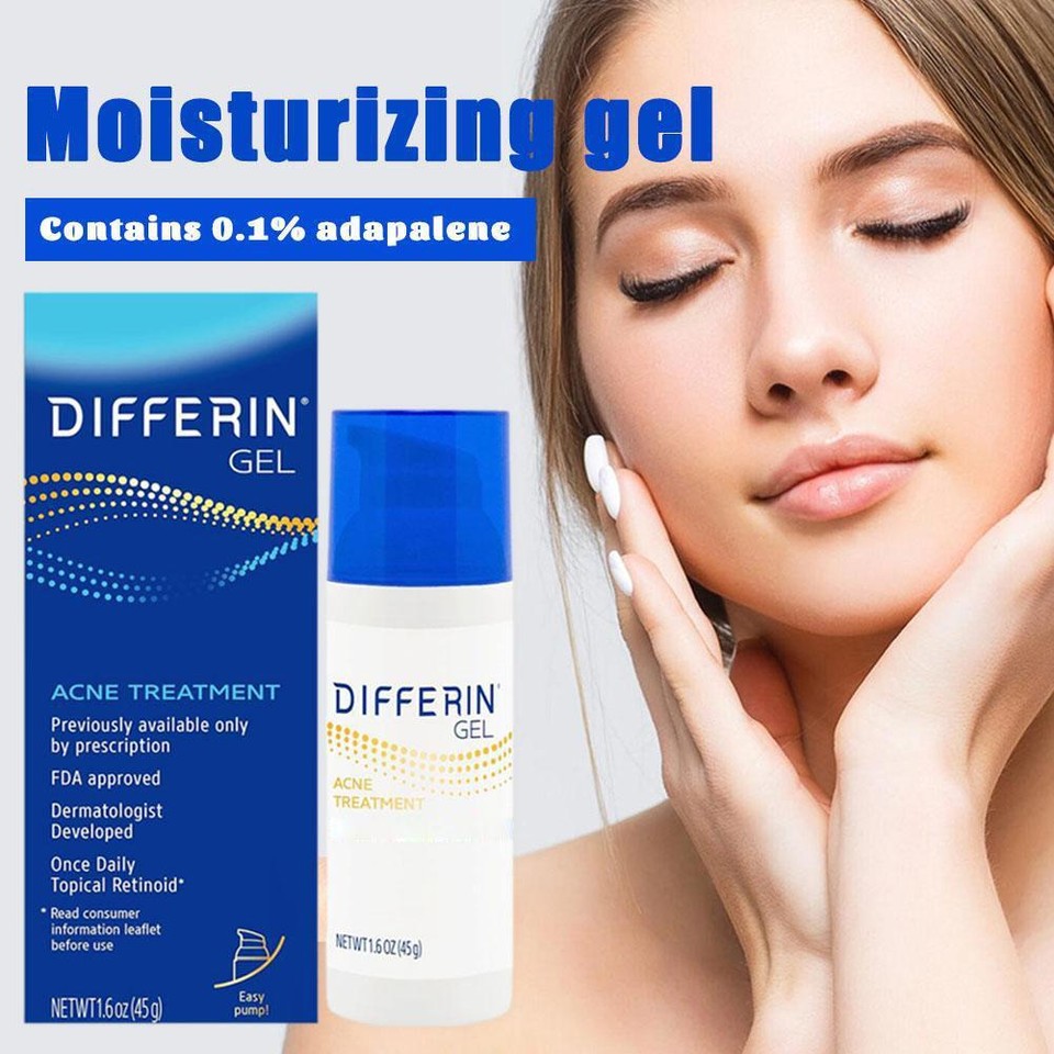 2PCS Differin 0.1% Adapalene Gel Maximum Strength Acne Treatment 45g | eBay