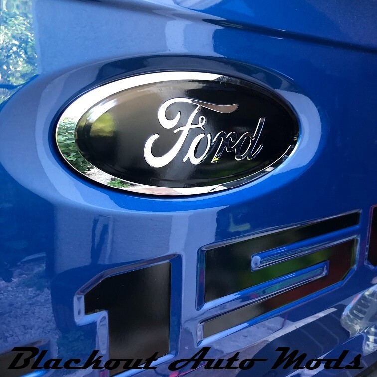 Gloss Black Emblem Overlay Vinyl Decals For 2015-2023 Ford F150 | eBay
