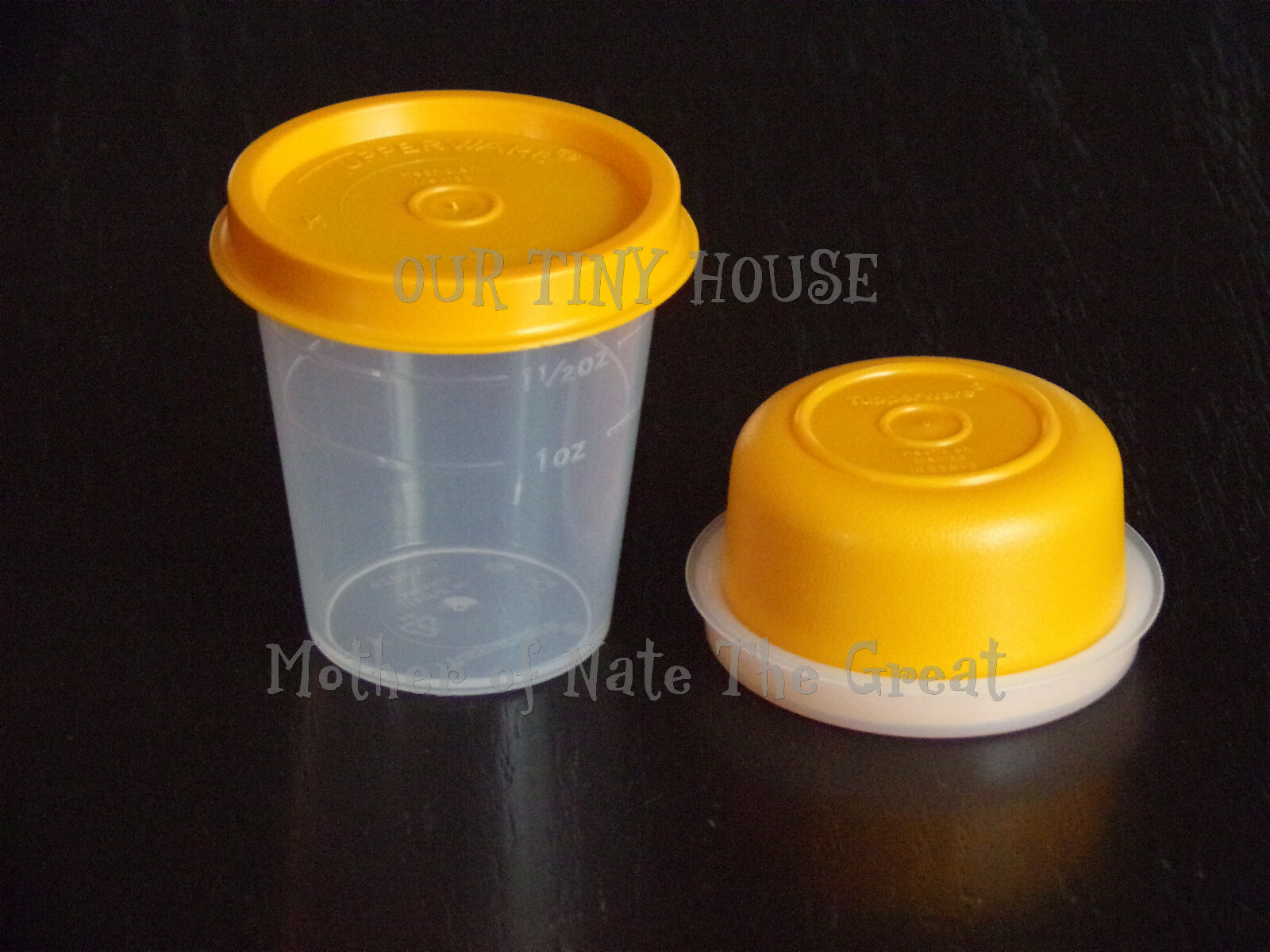 TUPPERWARE SMIDGET and Midget SET Spice Dressing Mini Smidgets Pill Box ...