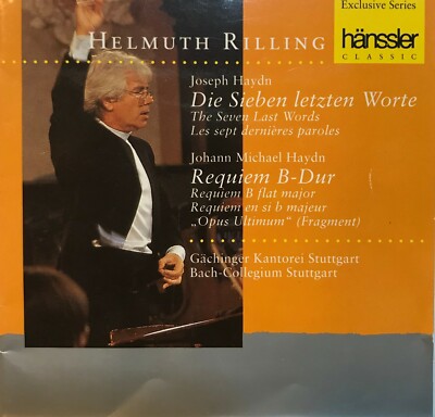 Joseph Haydn Die Sieben Letzten Worte; Requiem B-Dur: Rilling (CD ...