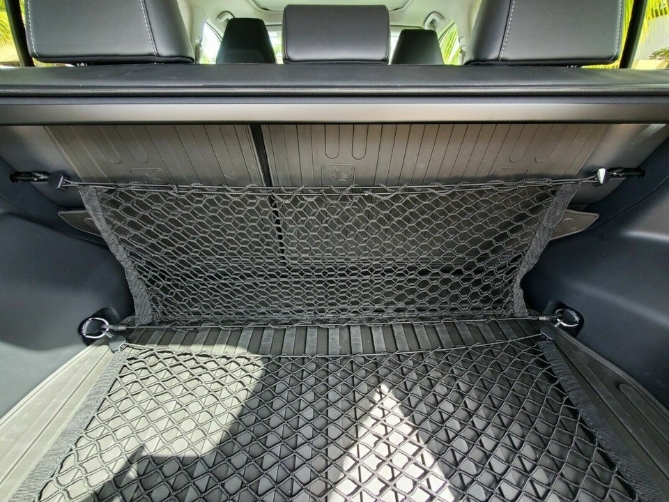 Rear Trunk Envelope + Floor Style Web Mesh Cargo Nets for TOYOTA RAV4 ...