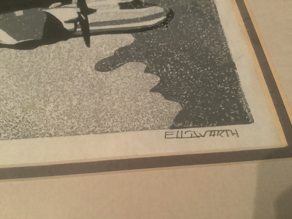 Aviation Art Original Etching Signed Limited Bill Ellsworth 1979 VAW ...