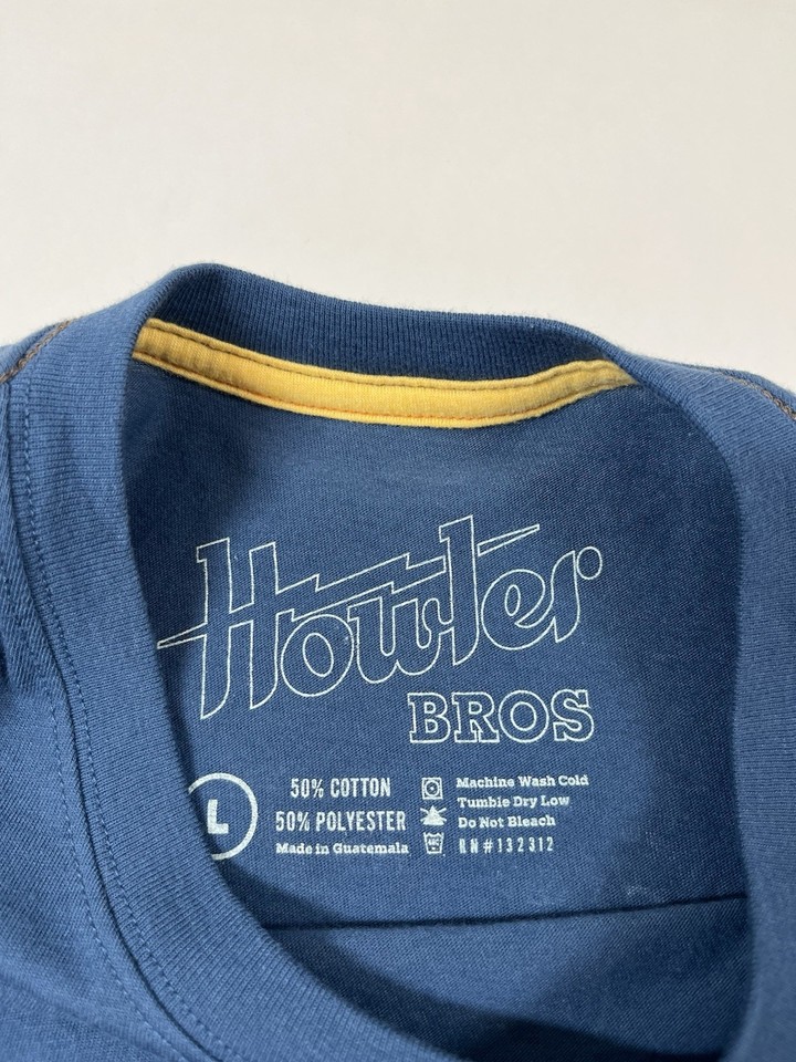 Blue Howler Brothers Bros Pocket Tshirt Shirt Men's L Large | eBay