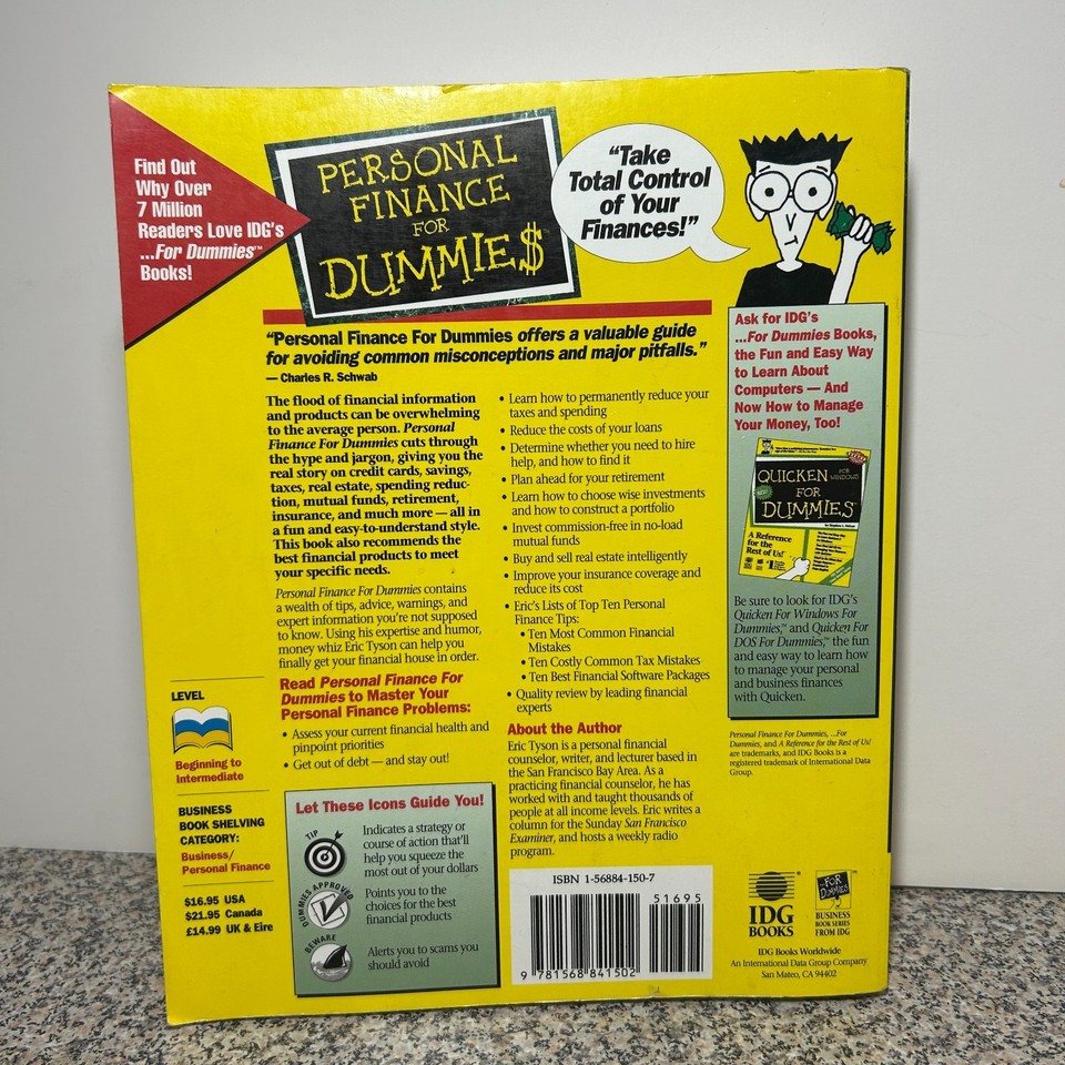 Personal Finance for Dummies by Eric Tyson MBA Manage Finances ...