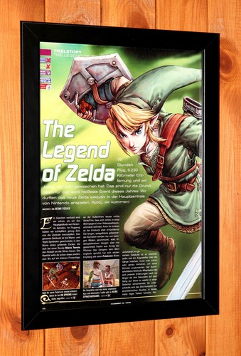 The Legend of Zelda GameCube Very Rare Promo Small Poster / Ad Page ...