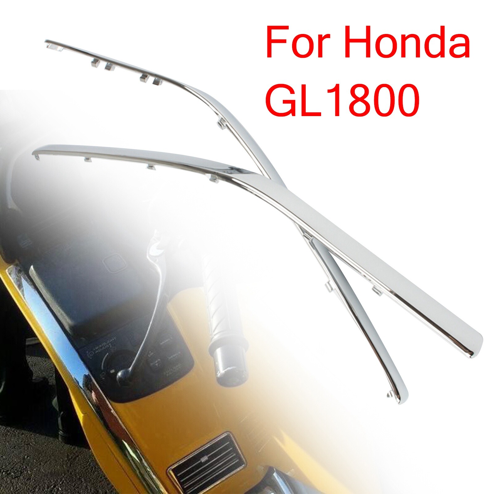 Motorcycle Front Side Fairing Cowl Chrome Trim for Honda Goldwing GL ...