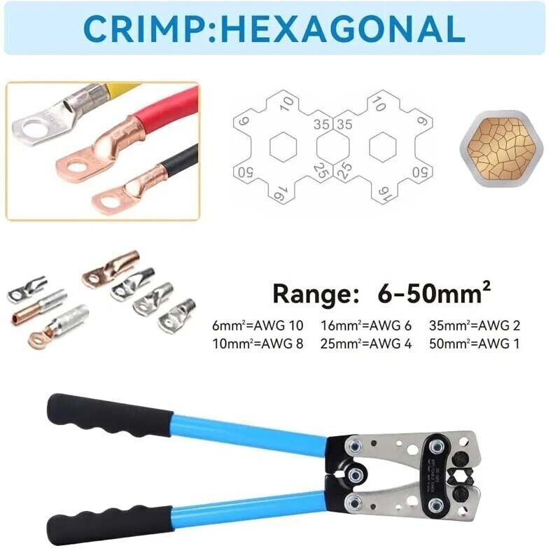 140PCS Cable Lugs Copper Ring Crimp Terminal/Plier Car Battery Wire ...