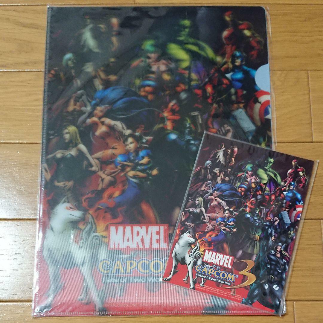 MARVEL VS. CAPCON 3 Fate of Two Worlds Plastic Folder & Sticker Limited ...