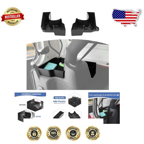Dual Compartment Trunk Organizer for Jeep Wrangler JK/JKU 4 Door - Easy ...