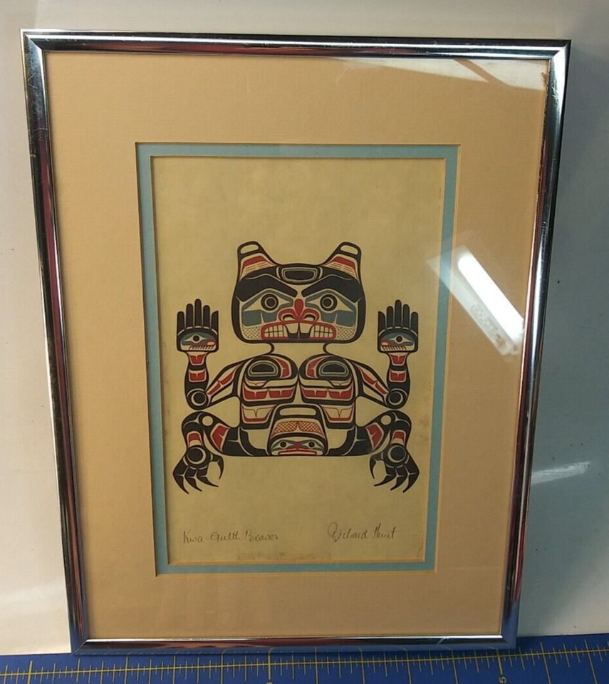 SIGNED RICHARD HUNT KWA-GULTH BEAVER ART PRINT - 9 x 6” | eBay