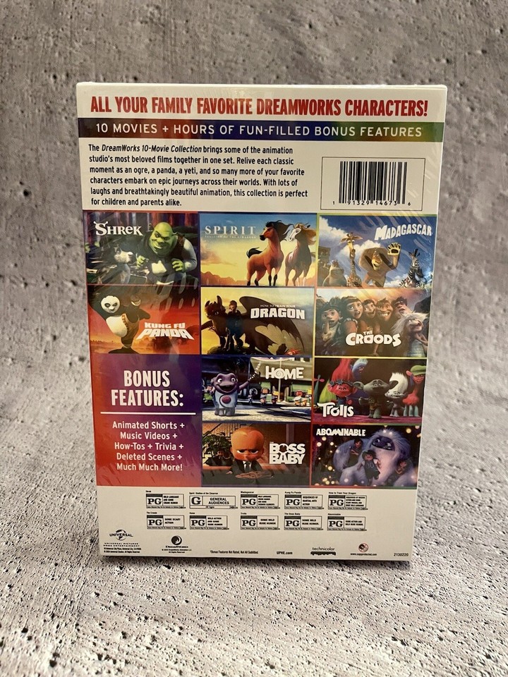 Dreamworks 10-Movie Collection (DVD) 191329146736| eBay