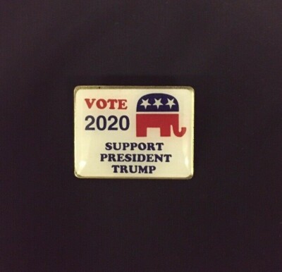 Support President Donald Trump Republicans Vote Lapel Pin 2020 American ...