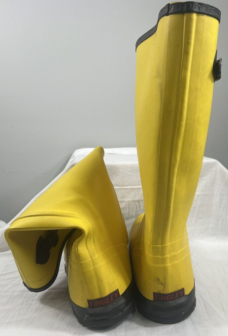 Tingley Yellow Mens Rubber Concrete Muck Work Leg Boots Size 10 | eBay