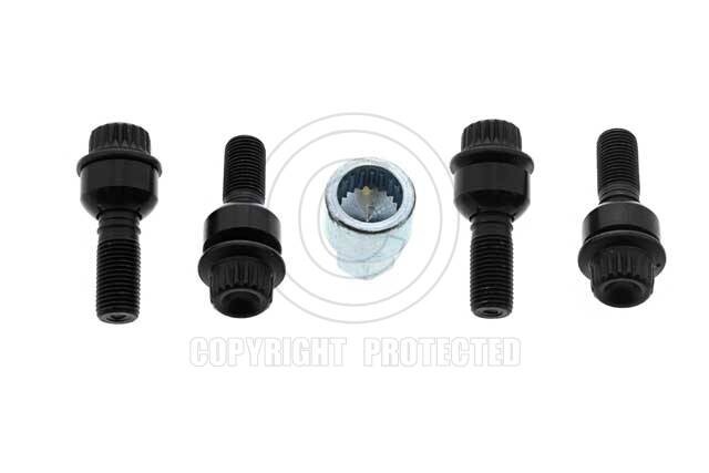 Genuine Porsche Wheel Lock Set 2010-2017 - Black (50 mm Bolts ...