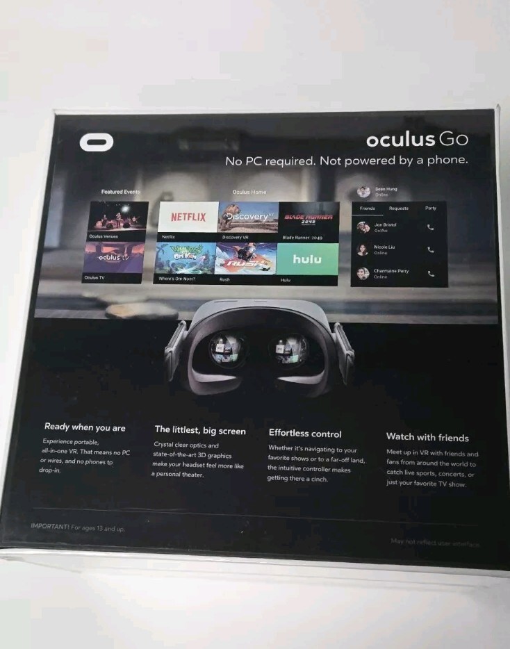 Meta Oculus Go 32GB VR Headset NEVER OPENED 815820020189 | eBay