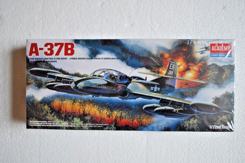 Academy 12461 A-37B plastic model aircraft kit, 1/72 scale, new, sealed ...
