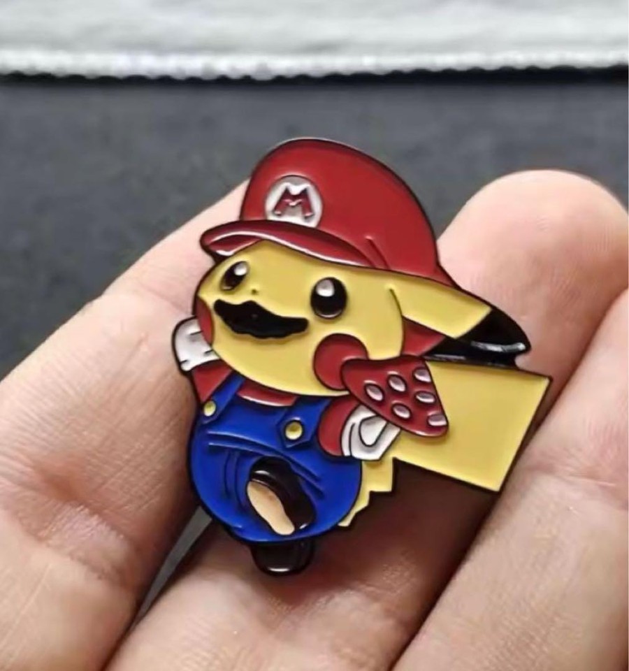 Beliebte Mario Pokemon Pikachu Pokemon Pikachu Mario Pin Anstecker ...