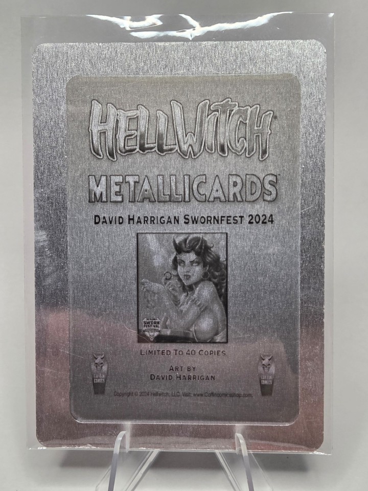 Hellwitch: Swornfest 2024 Metallicard David Harrigan Coffin Comics | eBay