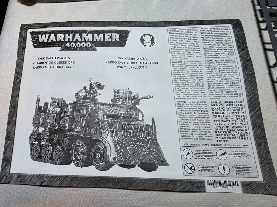 Warhammer 40k Orks Battlewagon, Bonebreaka, Gunwagon. | eBay