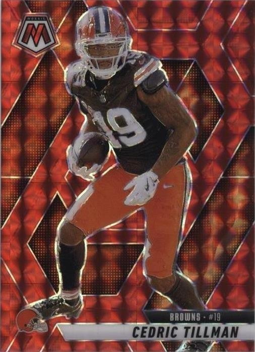 2025 Panini Mosaic - Cedric Tillman #197 Red Mosaic Prizm for sale ...