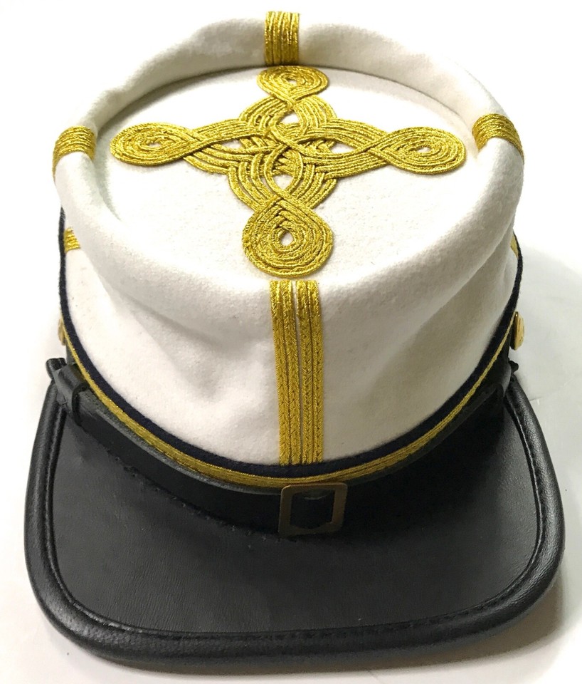 CIVIL WAR CONFEDERATE CS GENERAL CAVALRY OFFICER KEPI FORAGE CAP ...