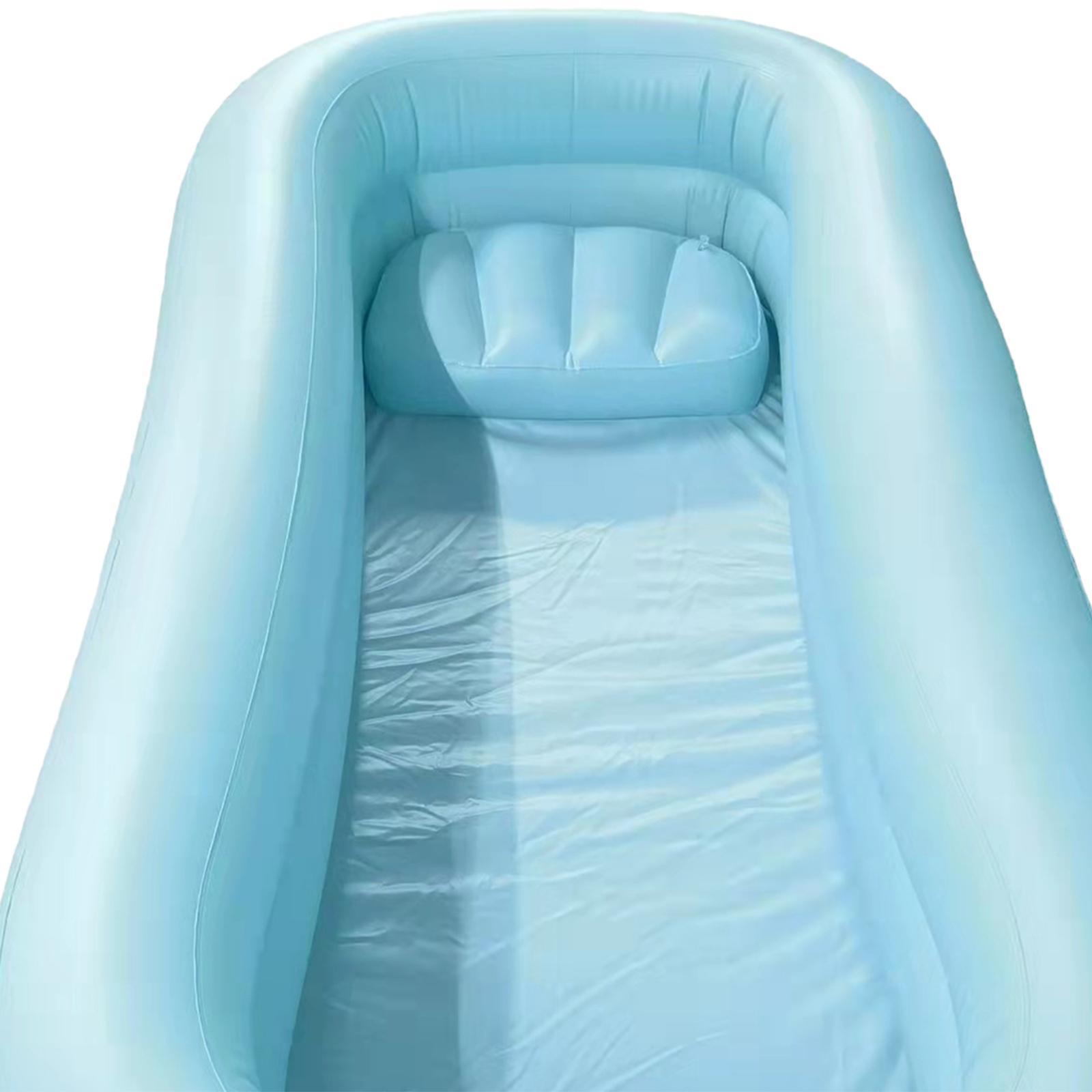 Large Soaking Blow up Bathtub PVC Portable Foldable Bath Tub for ...