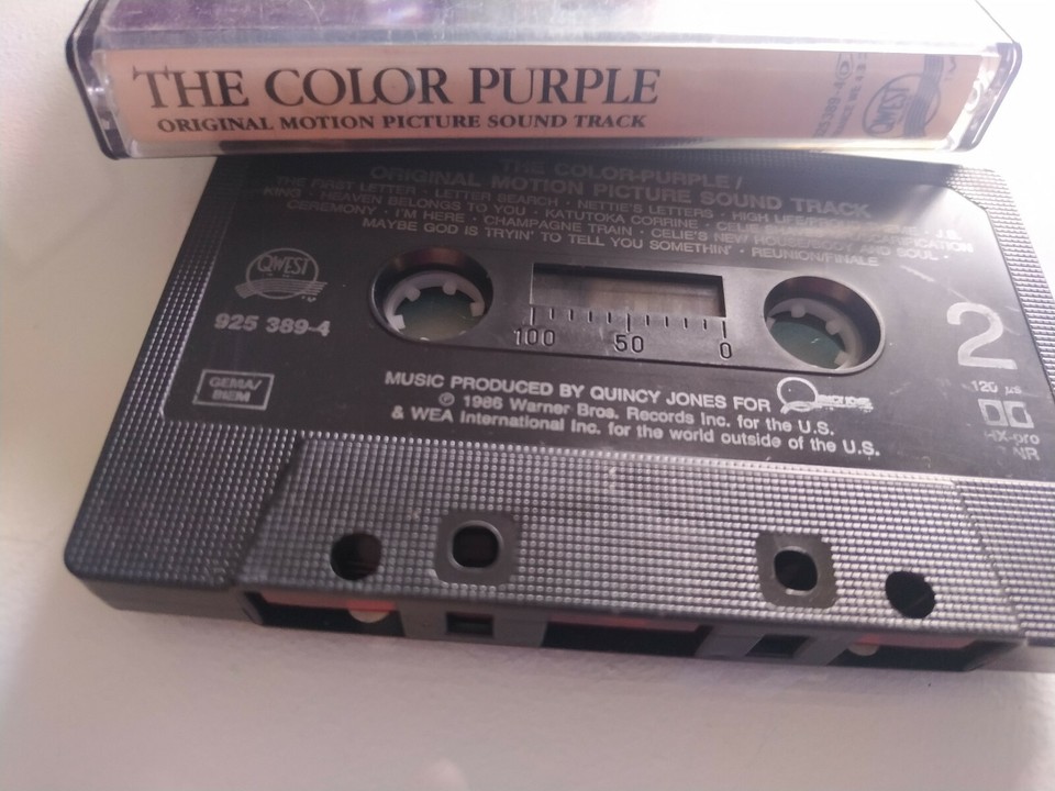 The Color Purple Soundtrack 1986 WEA Spielberg Quincy Jones - Tape ...