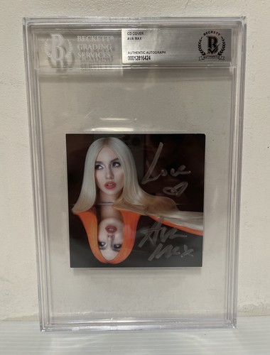 Ava Max Signed Autographed Heaven & Hell CD Cover Music Beckett Slabbed ...