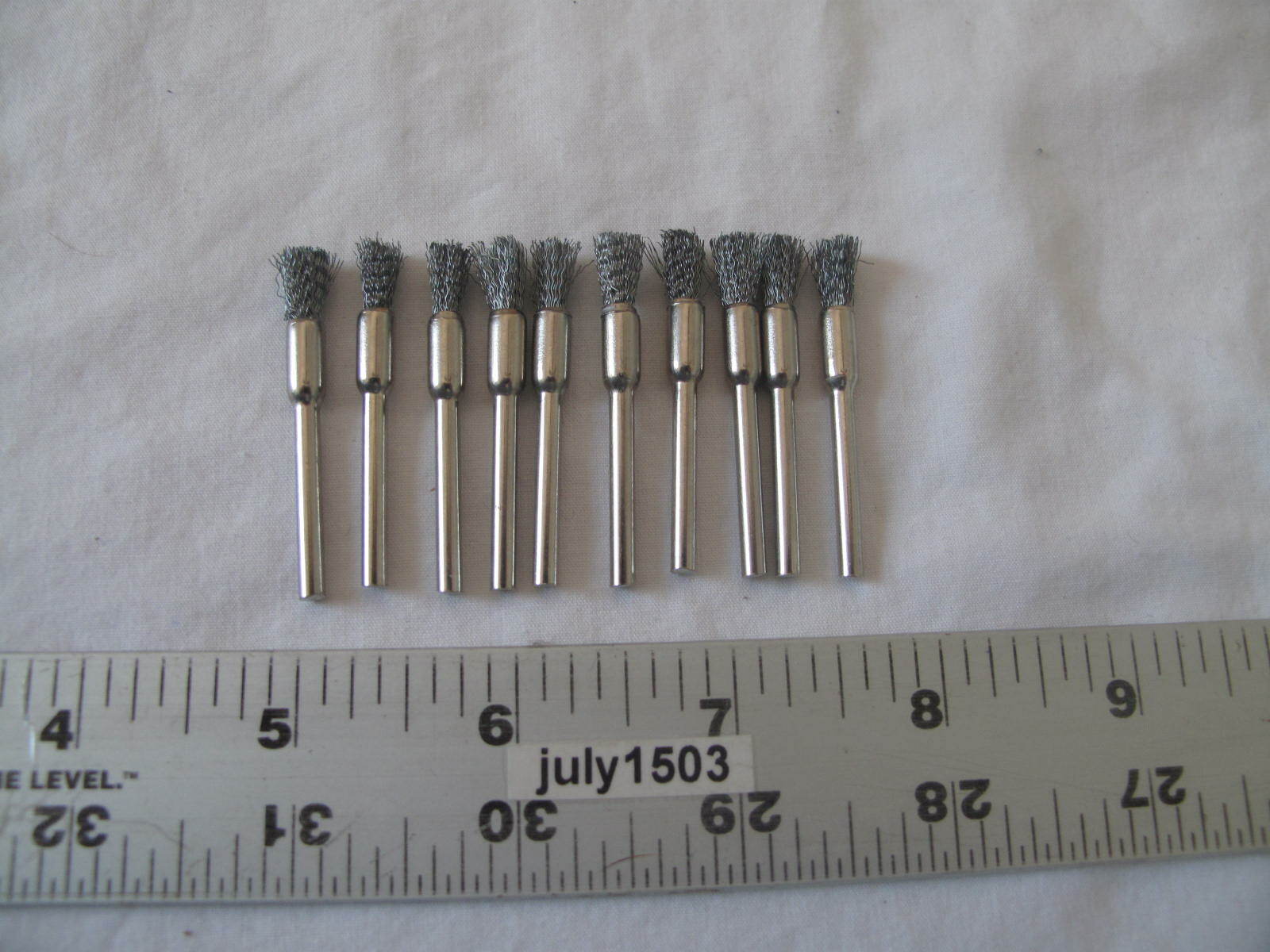 (10) NEW Stainless Steel Brush 1/8" for Dremel Deburr Rotary Tool (DJ ...