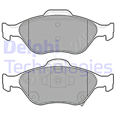 DELPHI Disc Brake Pad Set For TOYOTA Yaris 05-11 04465-0D050 | eBay