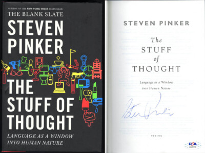 Steven Pinker SIGNED The Stuff of Thought HC 1st Ed 1st Pr PSA/DNA ...
