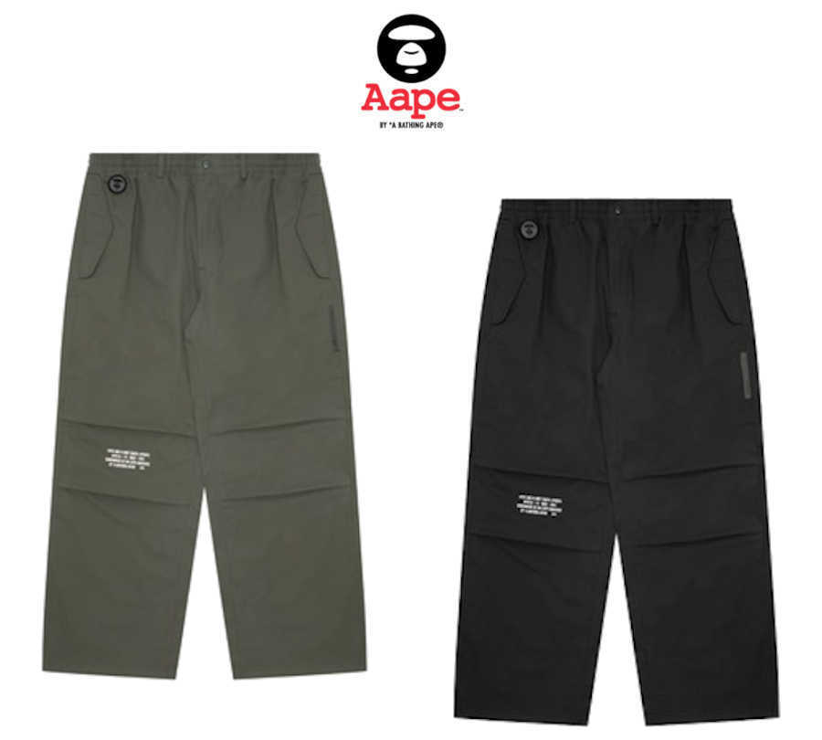 Aape By A Bathing Ape Men's Oversize Woven Pants 2024 SS Model ...